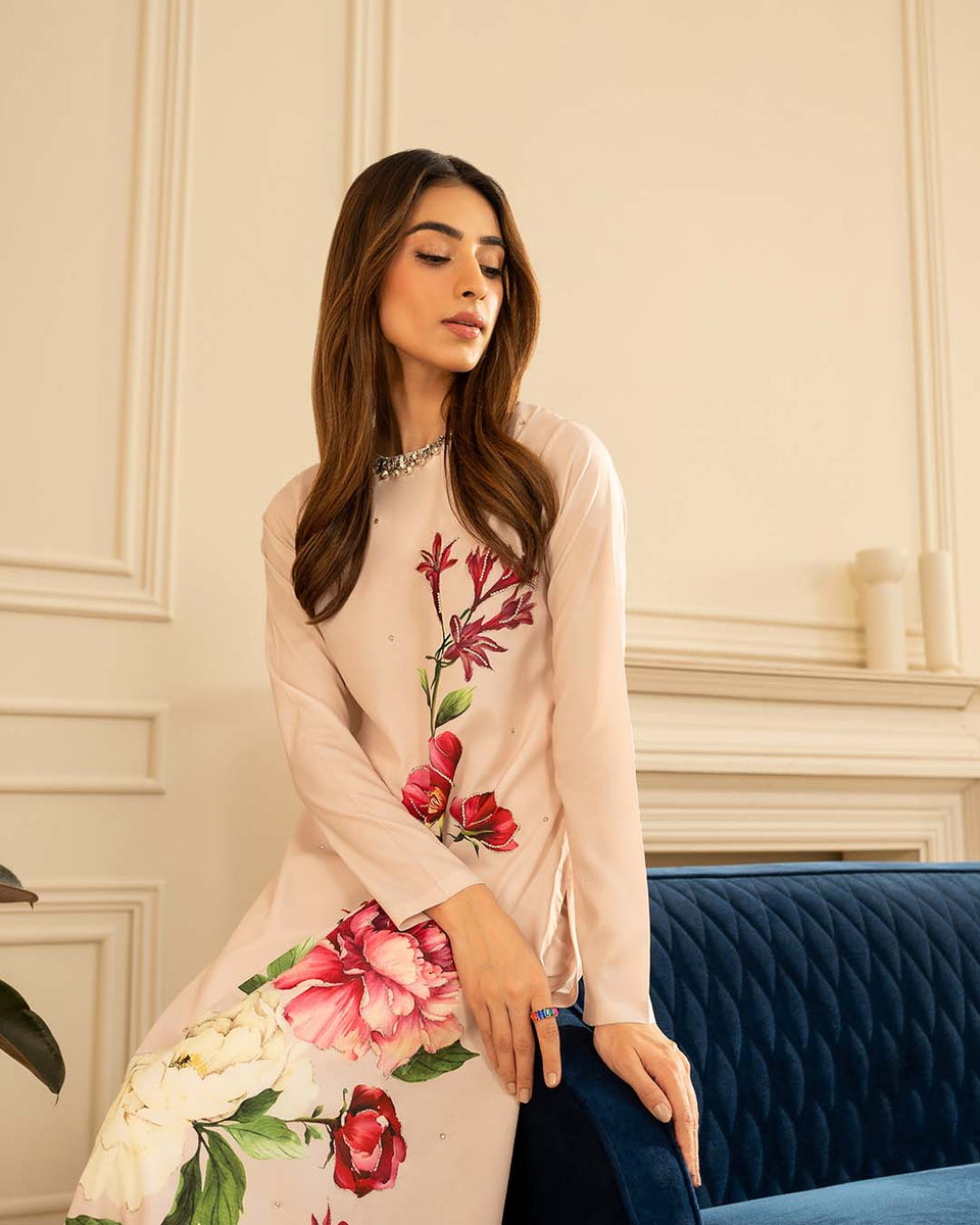 Lulusar ARGAI LONG - 3 PC Silk Dress - 10417 – Fashion Flare