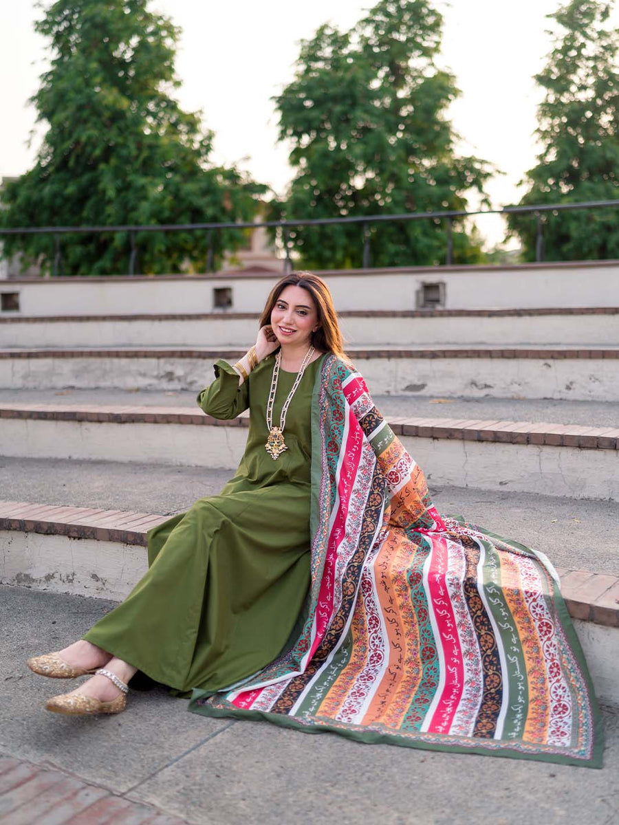 Original TNG PHOOL STRIPES ODHNI Swiss Lawn Calligraphy Digital Print ...