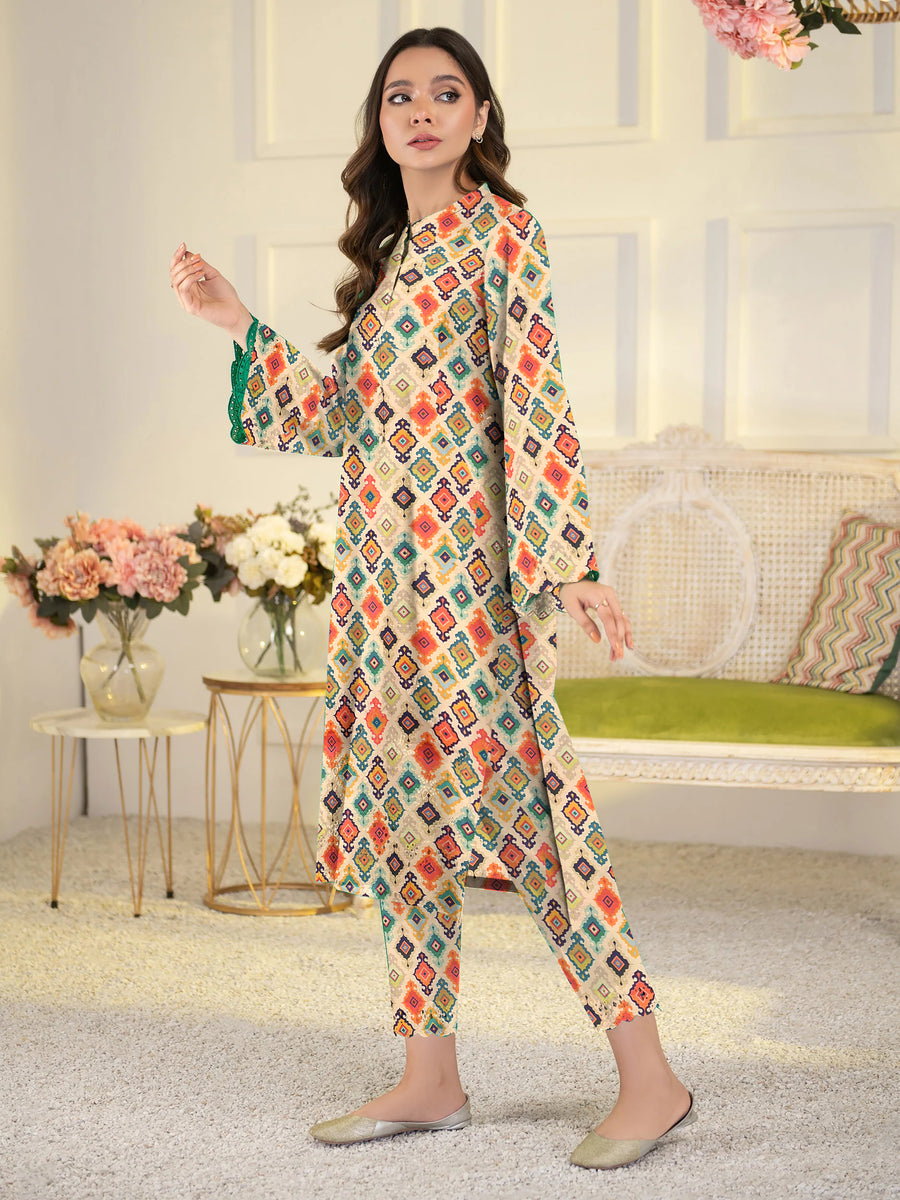 Original Fatima Noor Factory Leftover Co Ord Slub Linen 2 pc - 09406 ...