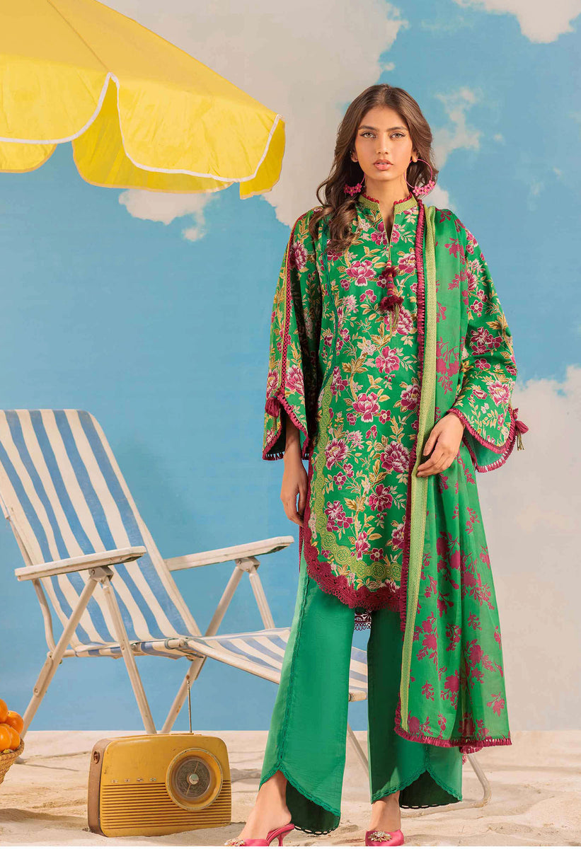 Original Factory Leftover Bonanza Satrangi Print Lawn 3 Piece Dress ...