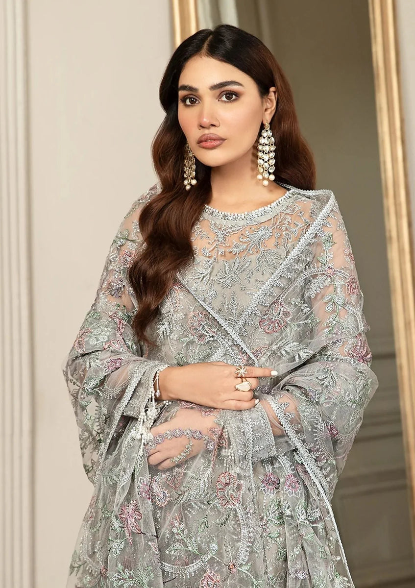 Zarif MEHROZE Embroidered Net 4 Piece Dress - 0526 – Fashion Flare