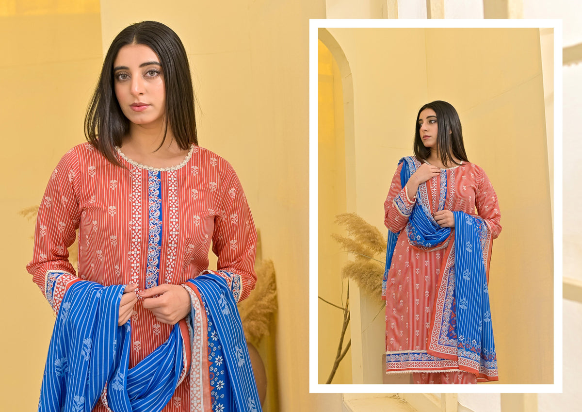 Original Factory Leftover Alisha by Shariq Textile Lawn 3 Piece Digita ...