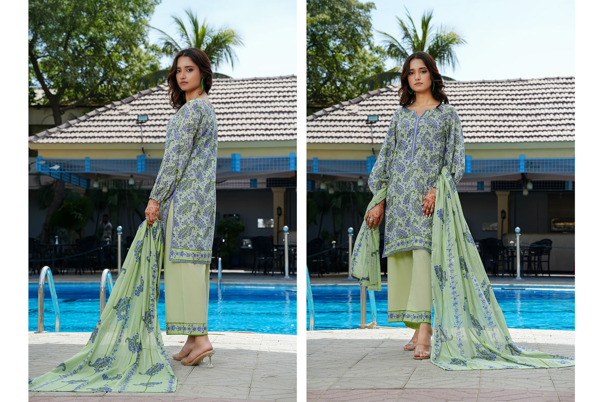 Original Factory Leftover Kayseria by Jaffrani Bana Dora Lawn 3 Piece ...