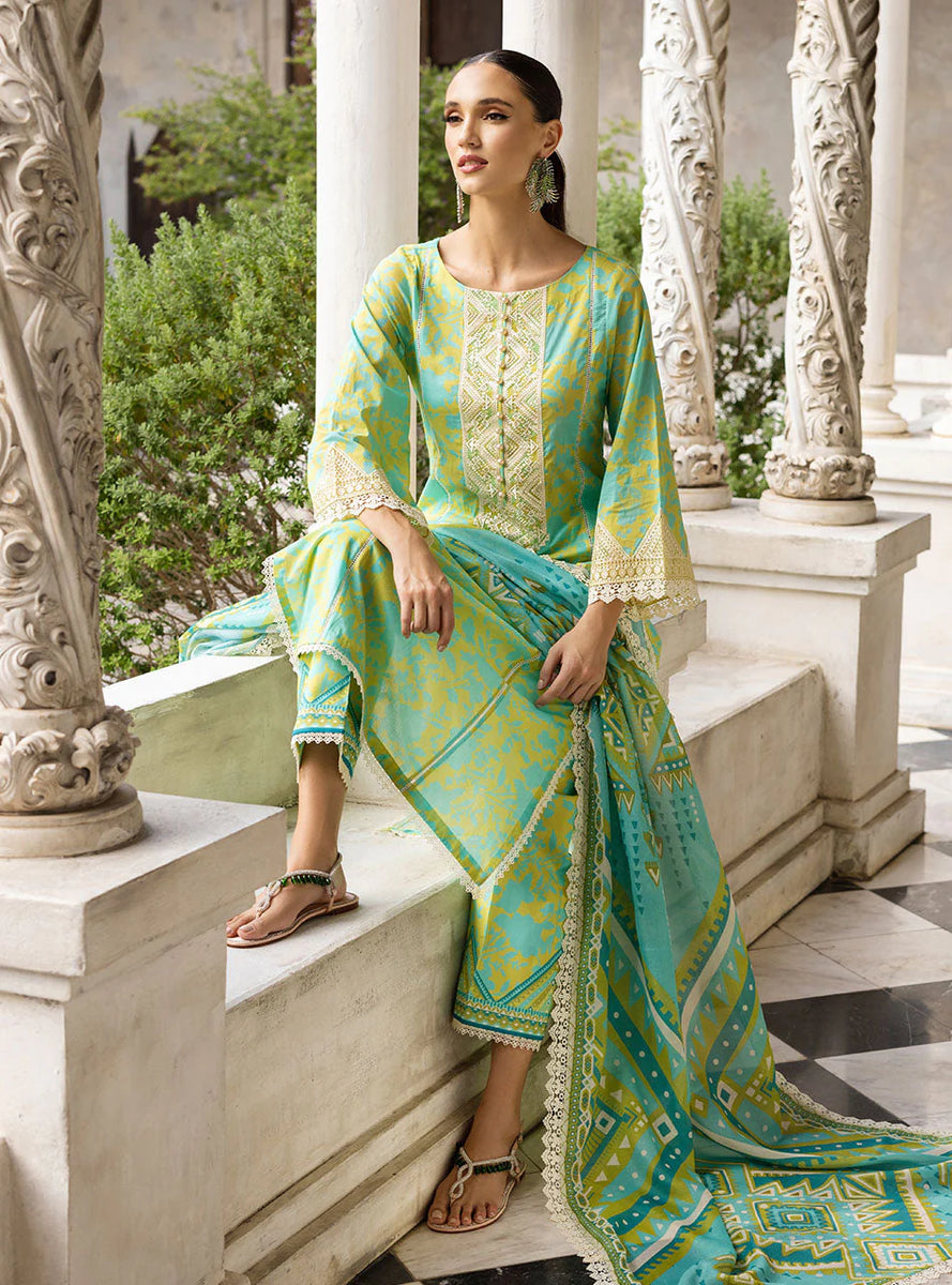 TAHRA by Zainab Chottani ADEN 3 PC Cambric Dress - 09372 – Fashion Flare