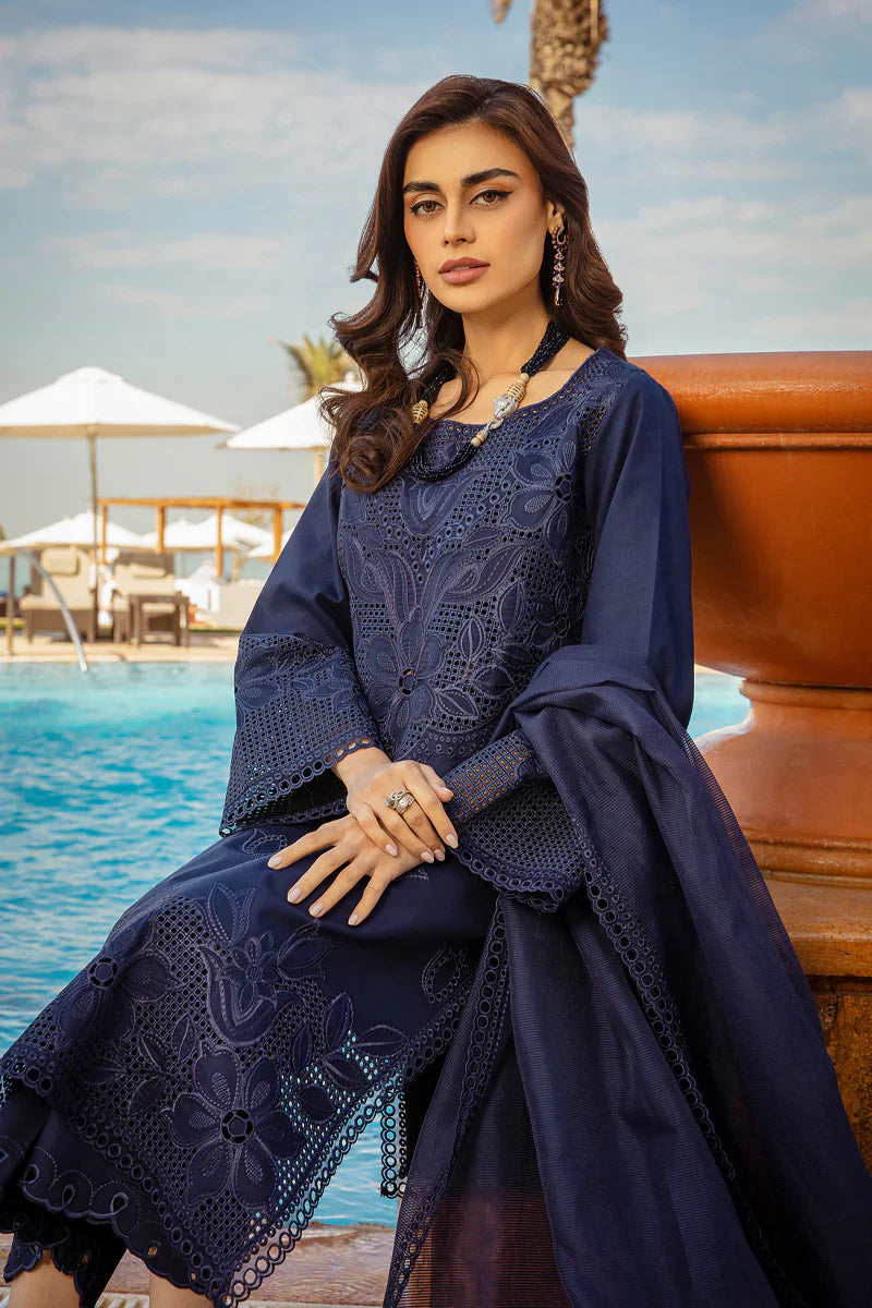 Rang Rasiya Lawn Luxury Embroidered Chikankari 3 Piece Dress- STITCHED ...