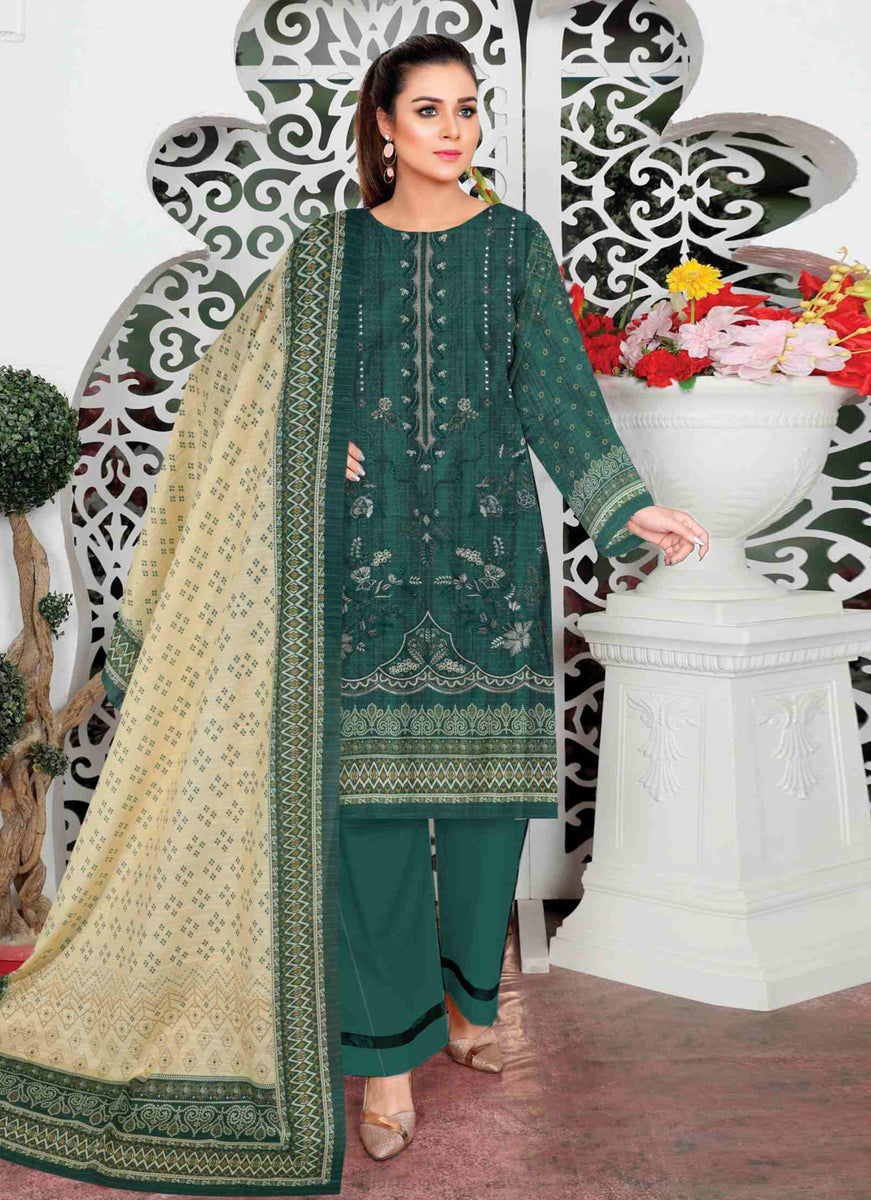 Fatima Noor Embroidered Slub Khaddar 3 pc - 09766 – Fashion Flare